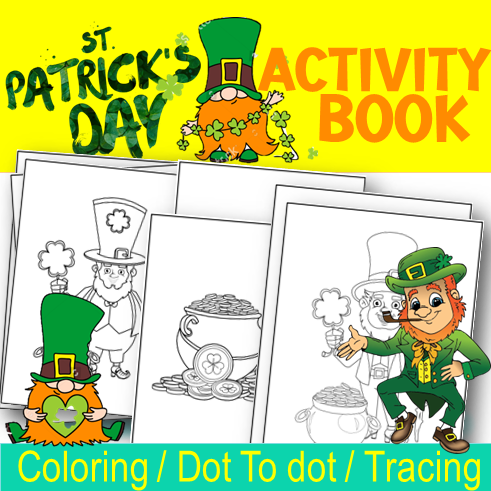 Lucky Leprechaun's Activity Book: Fun and Games for St. Patrick's Day ...
