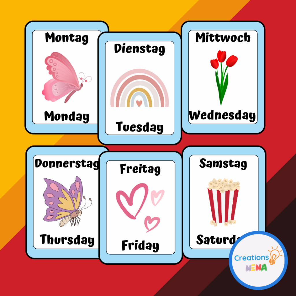 Days and Months in German ( Tage und Monate ). | Made By Teachers