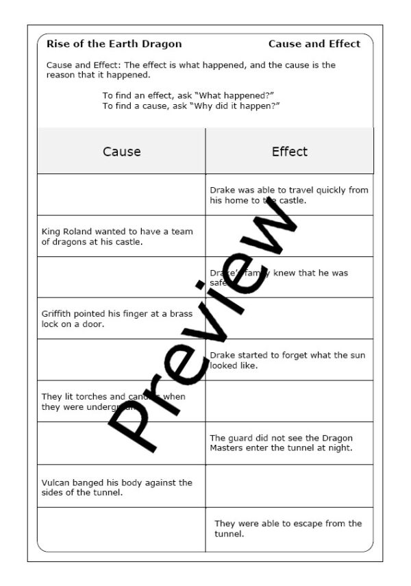 Tracey West "Rise of the Earth Dragon" worksheets | Made By Teachers