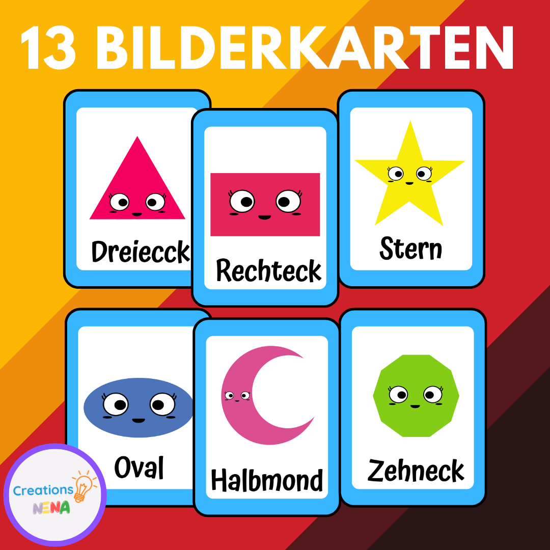 Shapes in German (die formen). | Made By Teachers