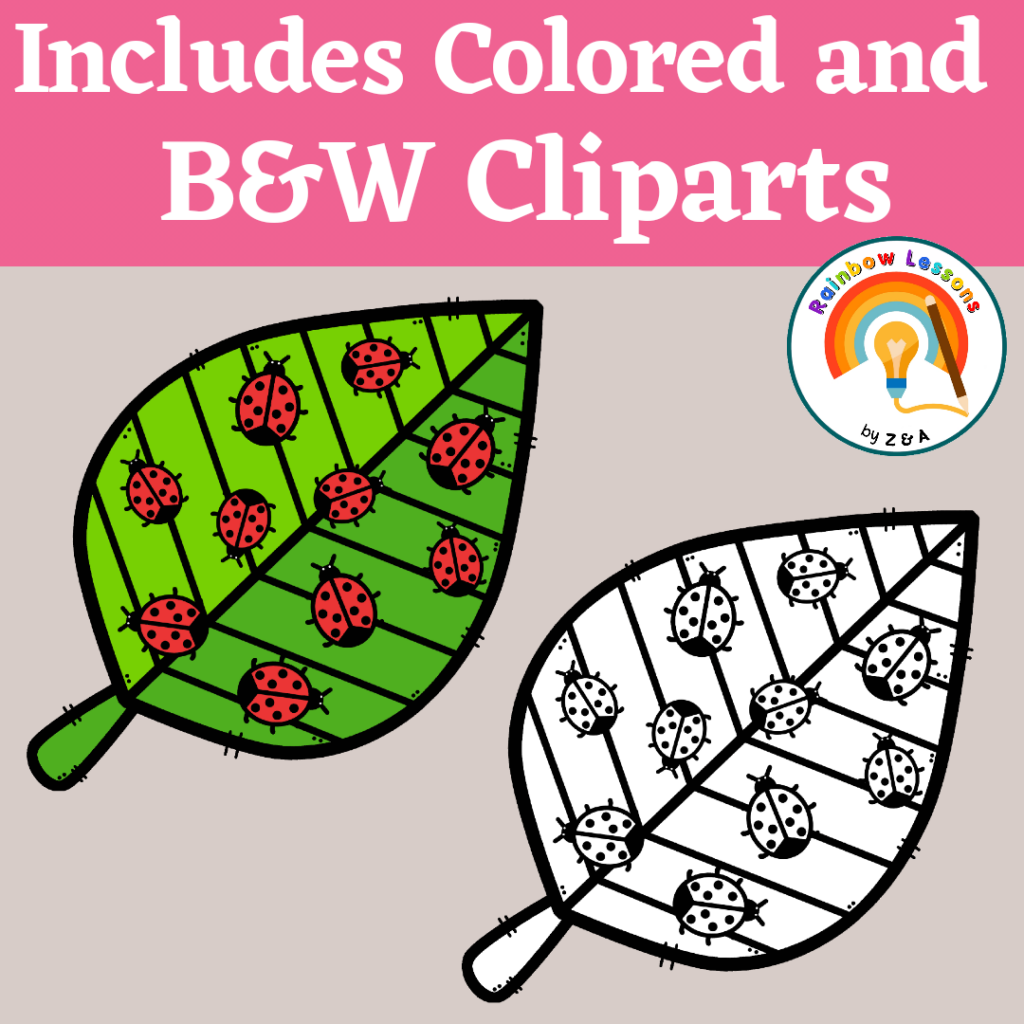 Counting to 10 Cliparts | Spring Counting Clip Arts | Counting Ladybug ...