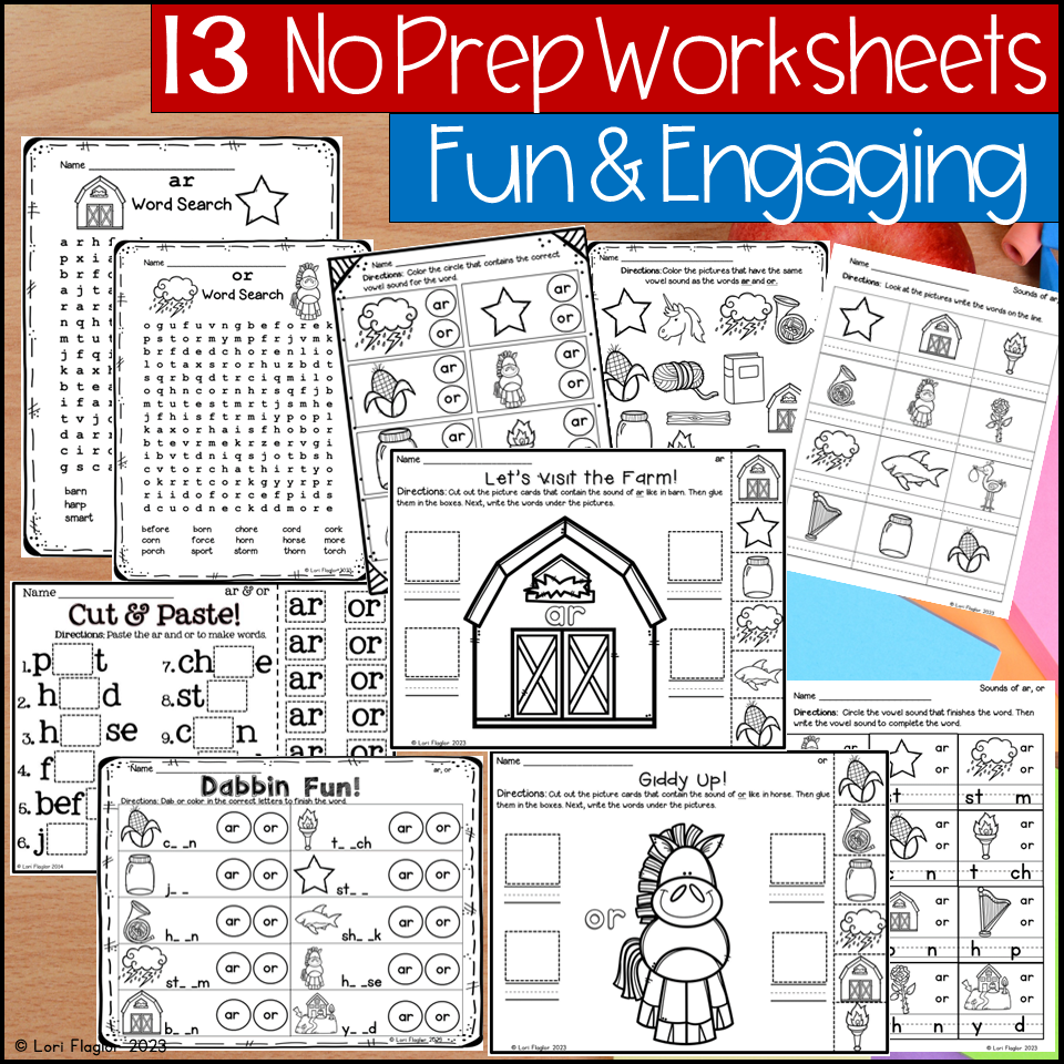 ar and or Word Work Activties | Made By Teachers