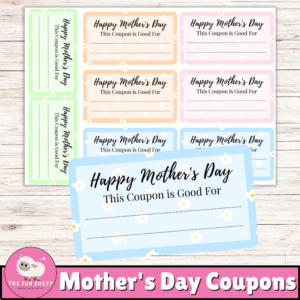 Mother's Day Coupons | Mothers Day Printable Coupon Book Gift For Mom ...
