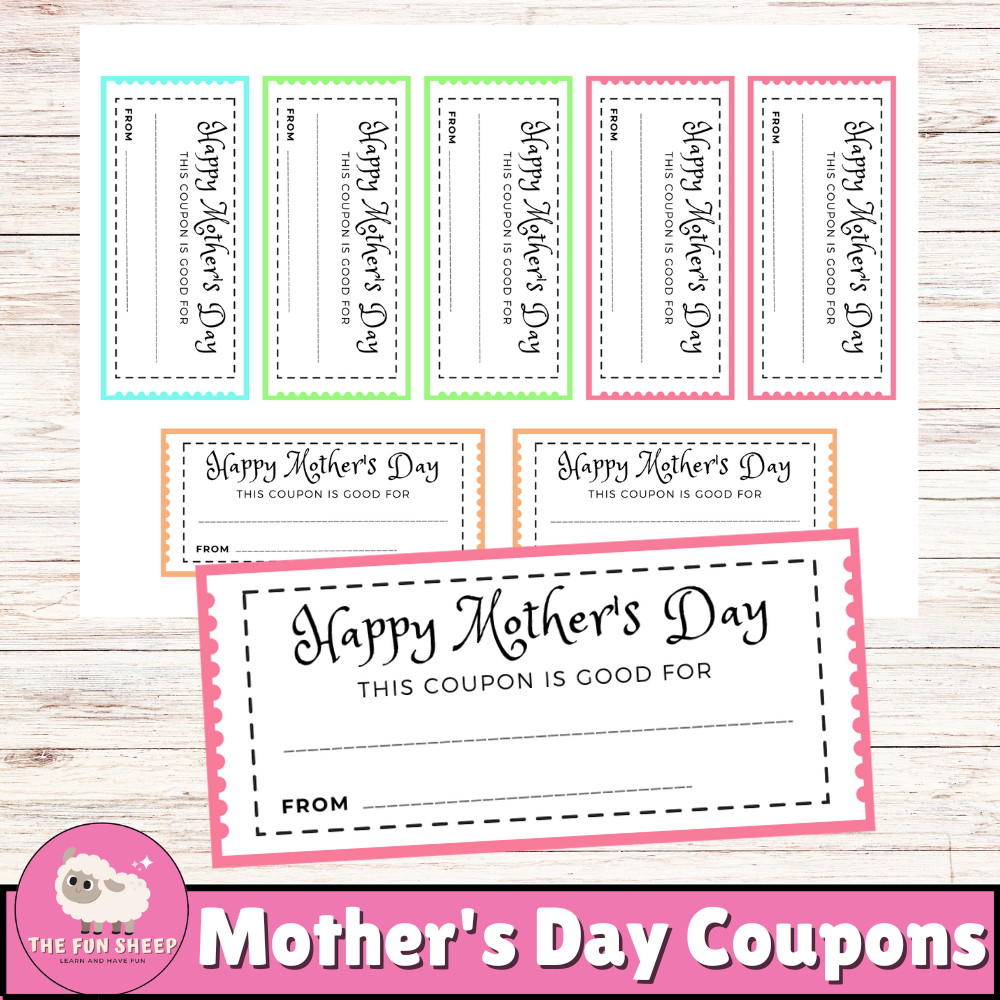 Mother's Day Coupons | Mothers Day Printable Coupon Book Gift For Mom ...