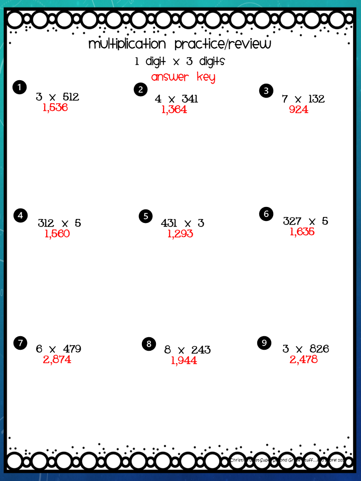 Multiplication Practice Worksheets | Made By Teachers