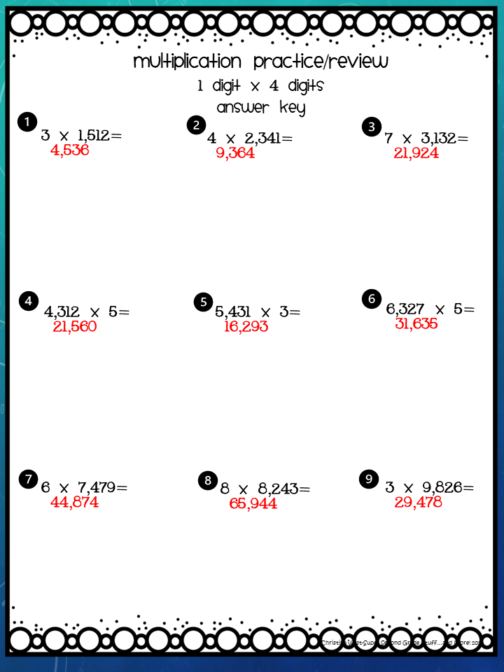 Multiplication Practice Worksheets | Made By Teachers
