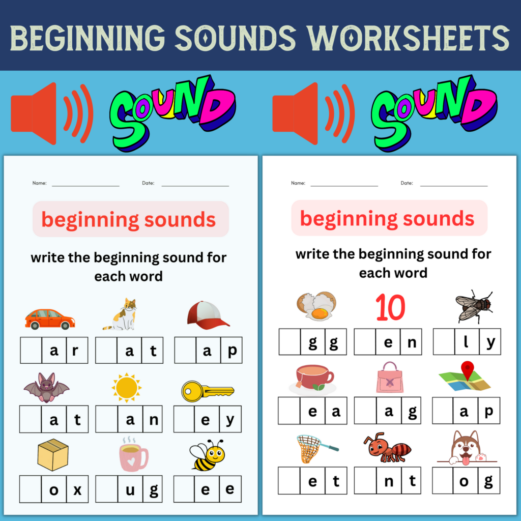 beginning sounds worksheets for kindergarten | Made By Teachers