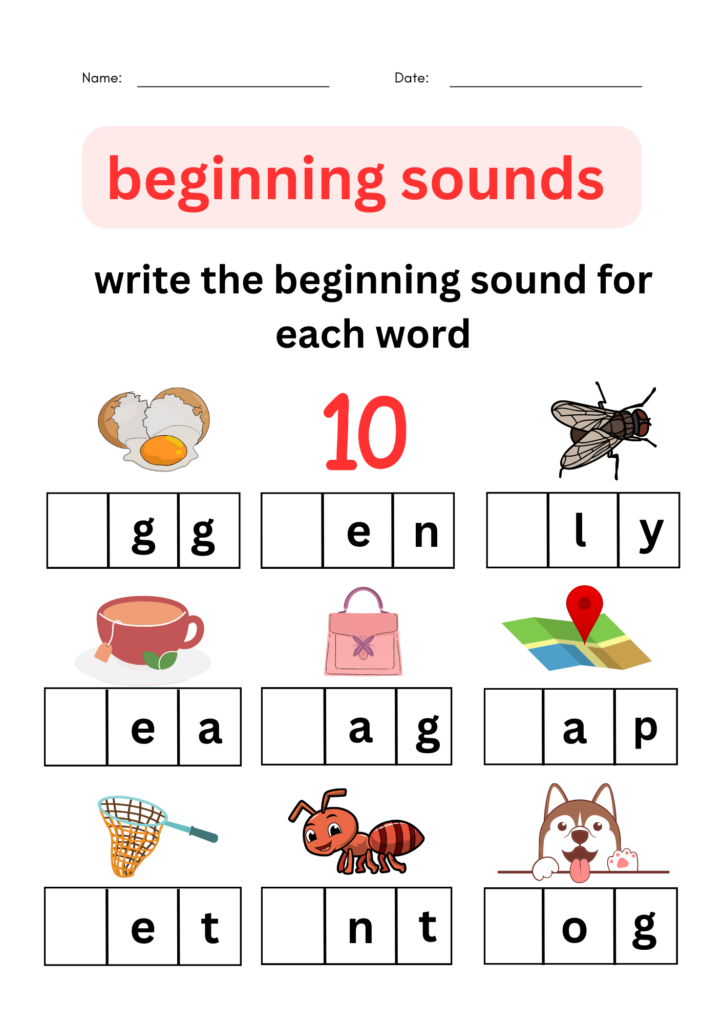 beginning sounds worksheets for kindergarten | Made By Teachers