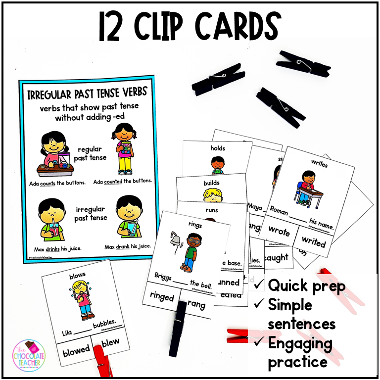 Irregular Past Tense Verbs - Grammar Worksheets and Activities | Made ...