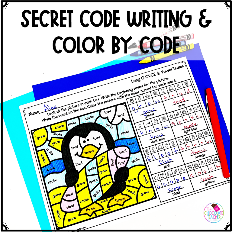 Summer Color by Code Phonics Worksheets with Long Vowels & Diphthongs ...