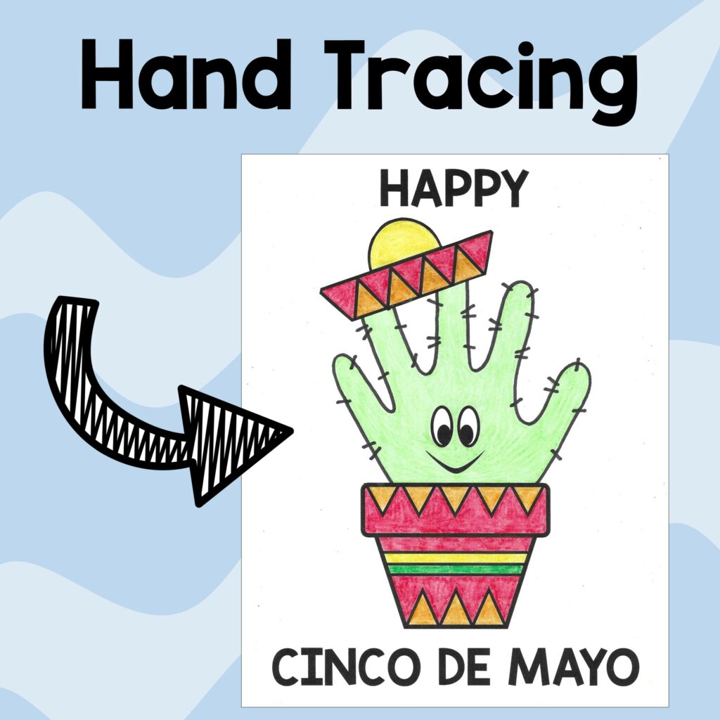 Cinco de Mayo Craft Hand Tracing Cactus Activity | Made By Teachers