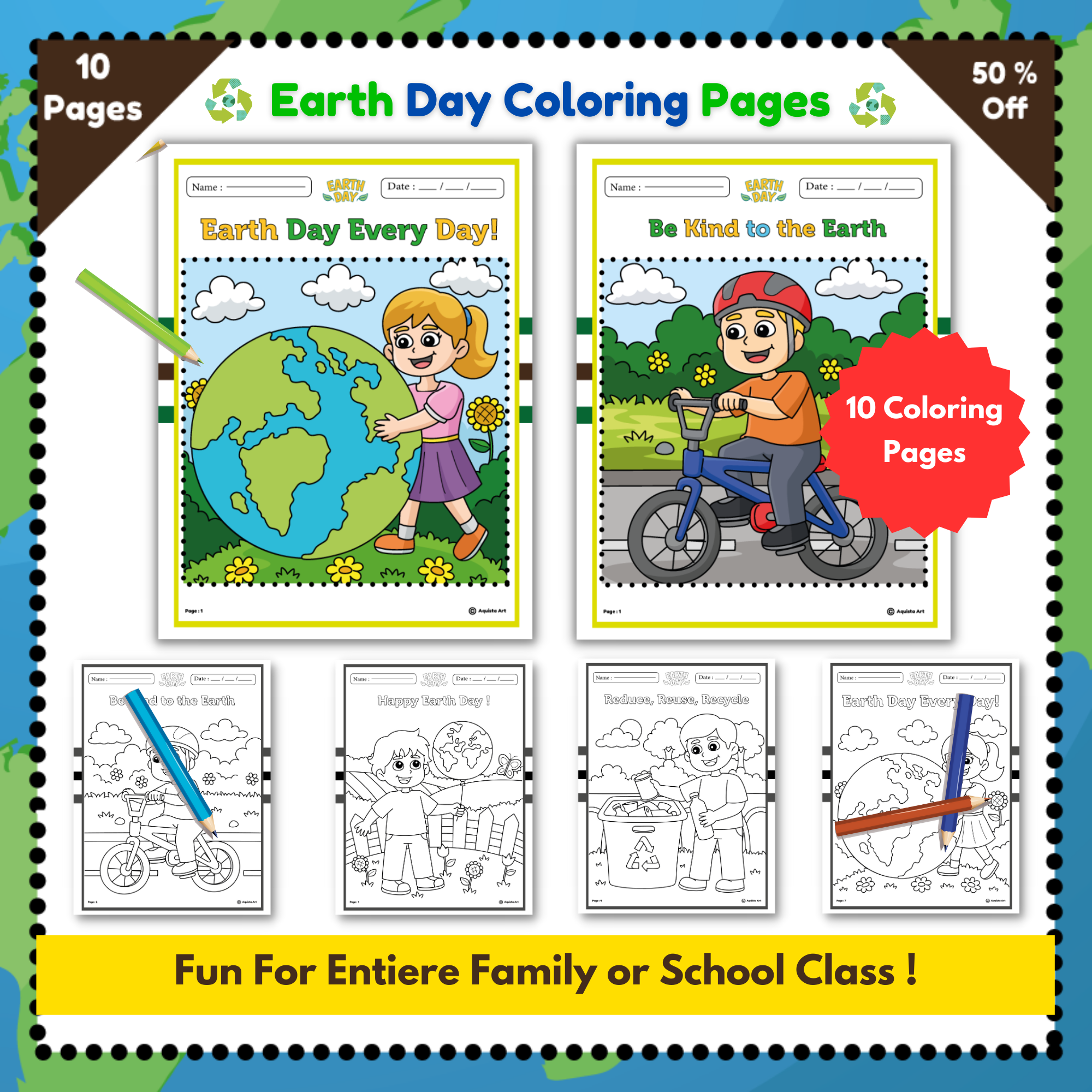 Earth Day Coloring Pages | Made By Teachers