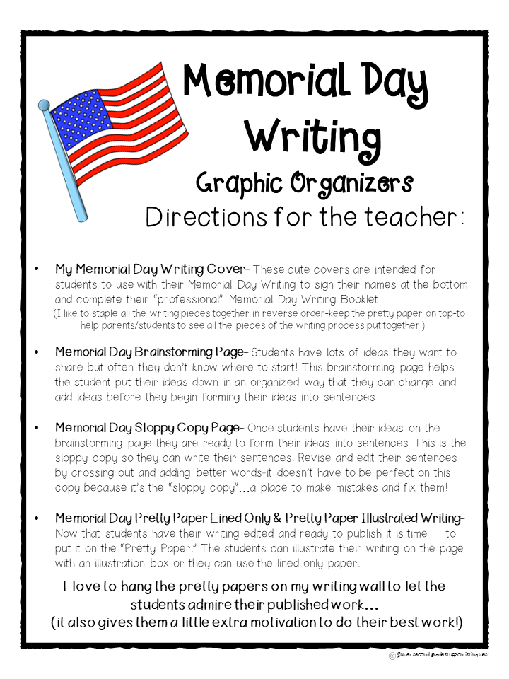 Memorial Day Graphic Organizer | Made By Teachers