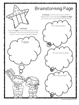 Memorial Day Graphic Organizer | Made By Teachers