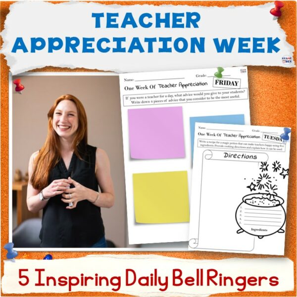 Teacher Appreciation Week Bell Ringers and Morning Work - Print and ...