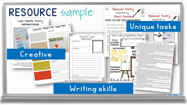 Teacher Appreciation Week Poetry Writing Activities - Print and Digital ...