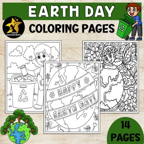 Earth Day Coloring Pages Coloring Sheets April Coloring Worksheets Fun ...