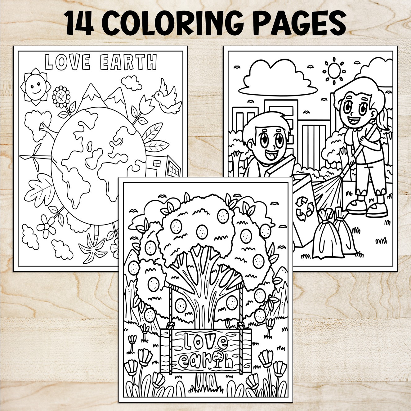 Earth Day Coloring Pages Coloring Sheets April Coloring Worksheets Fun ...