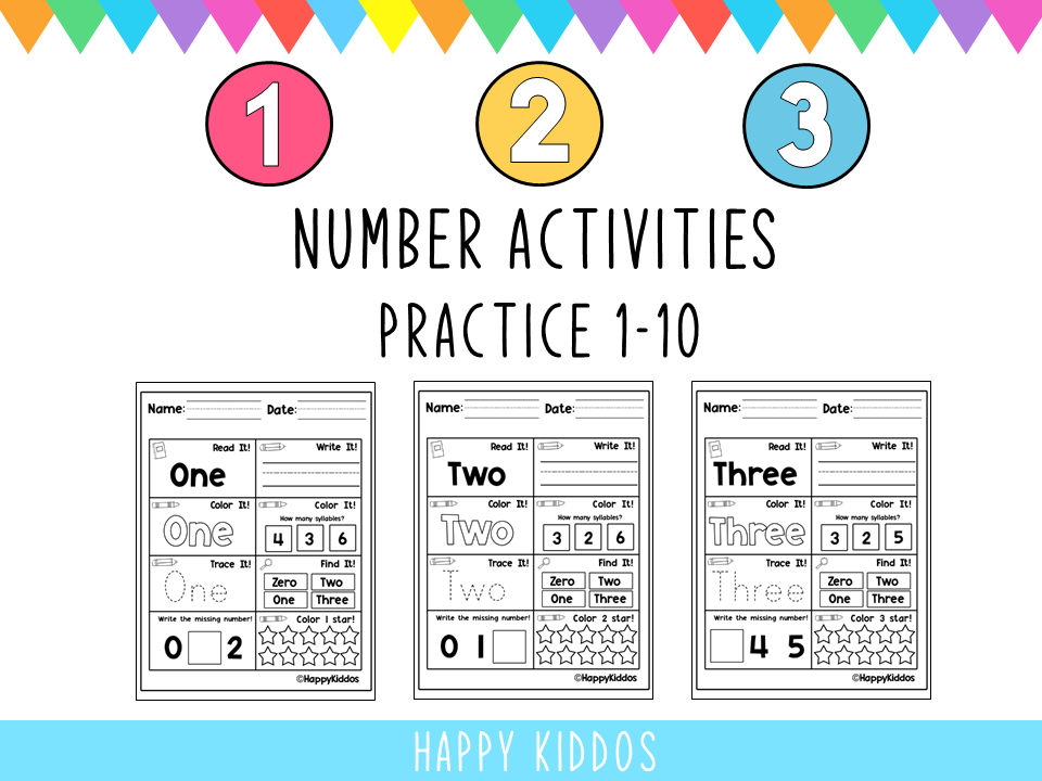 Number Activities: Practice 1-10 | Made By Teachers