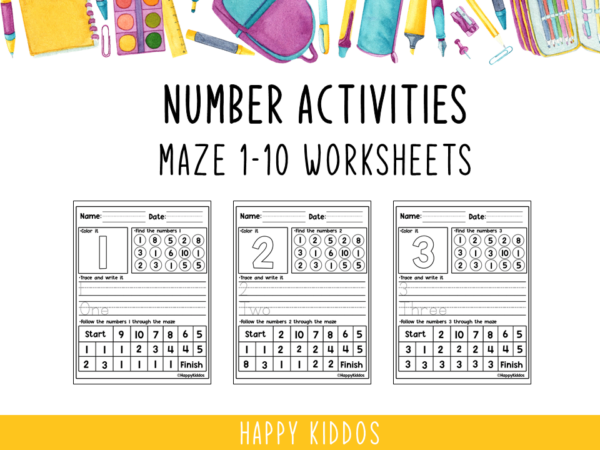 Number Activities: Practice 1-10 | Made By Teachers