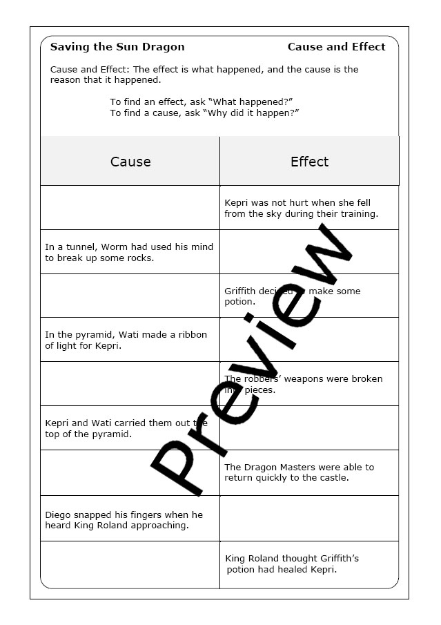 Tracey West "Saving the Sun Dragon" worksheets | Made By Teachers