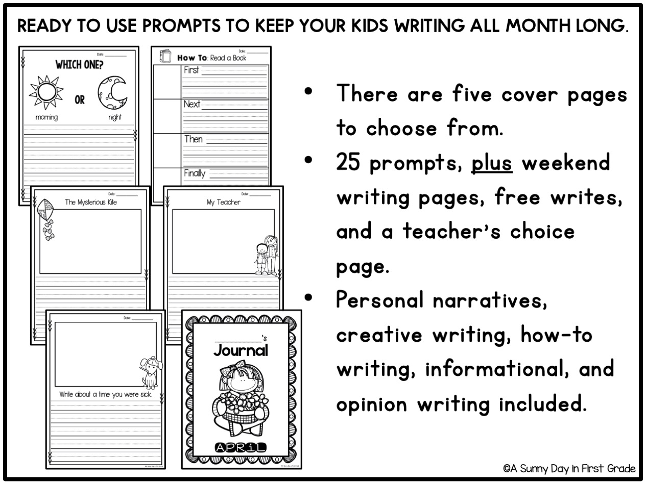 April Writing Journal | Made By Teachers