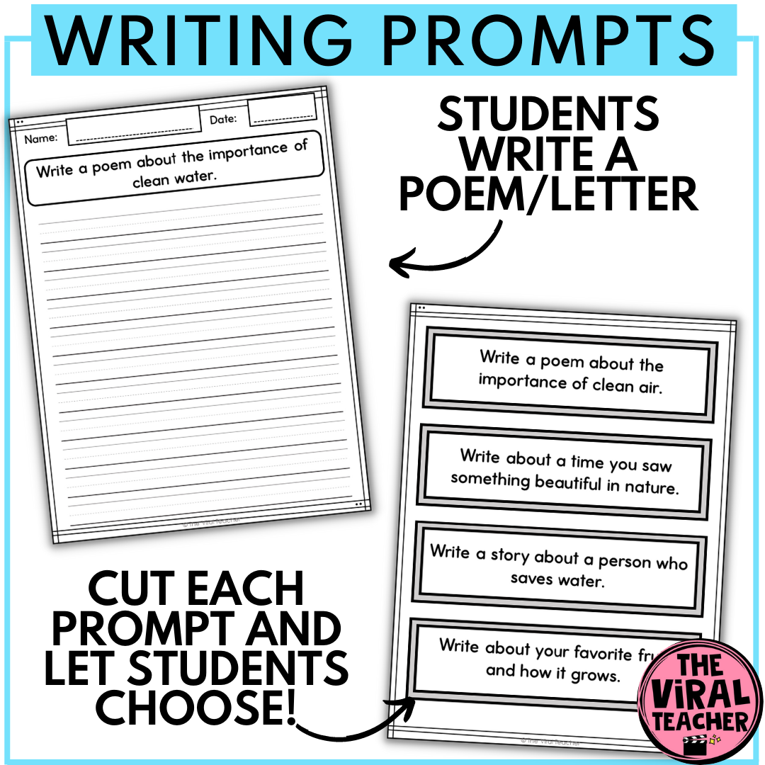 Earth Day Writing Prompts | Earth Day Activities for 1st Grade | Made ...