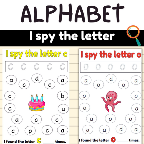 Lower Case Letter Recognition Activity - I spy the letter - No prep | Made By Teachers
