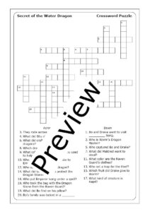 Tracey West "Secret of the Water Dragon" worksheets | Made By Teachers