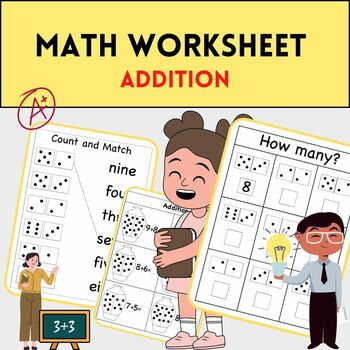 Math Worksheet Bundle for First Grade - Addition, Place Value, and More ...