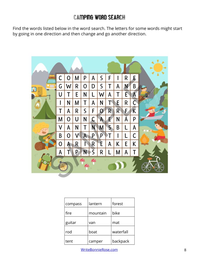 Camping Fun Activity Pack | Made By Teachers