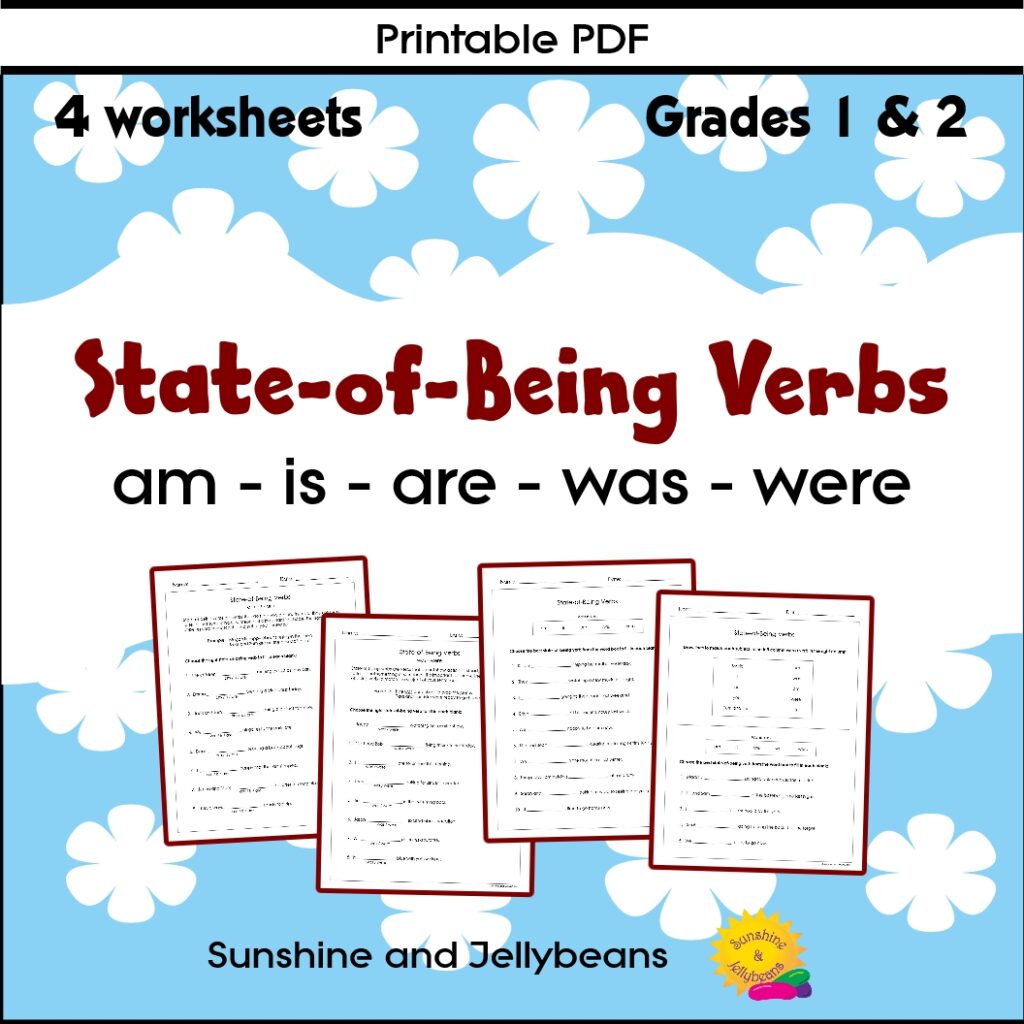 State-of-Being Verbs - am-is-are-was-were - Grades 1-2 - Great for ...