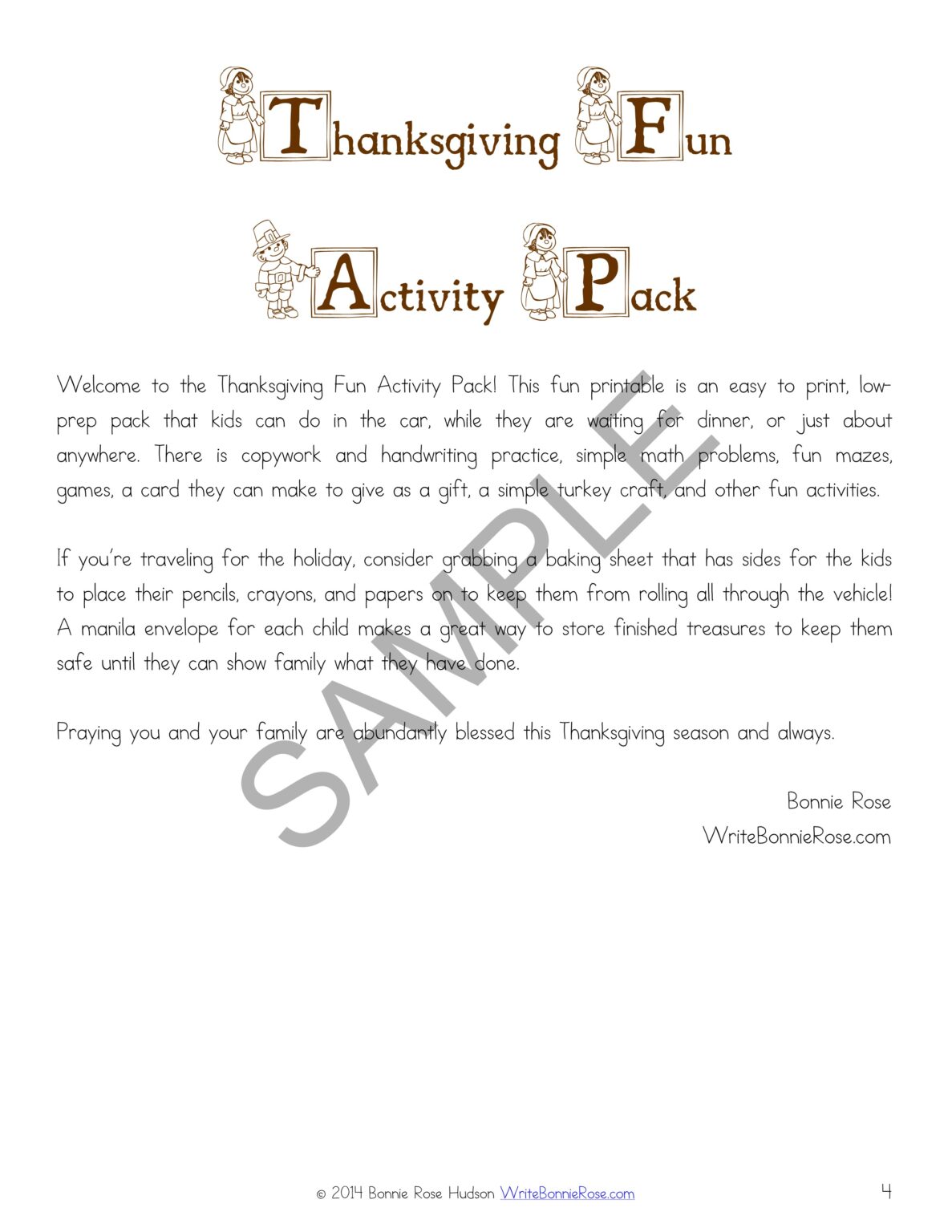 Thanksgiving Fun Activity Pack | Made By Teachers