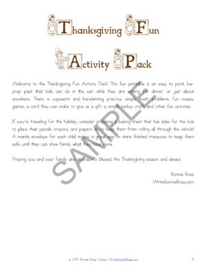 Thanksgiving Fun Activity Pack | Made By Teachers