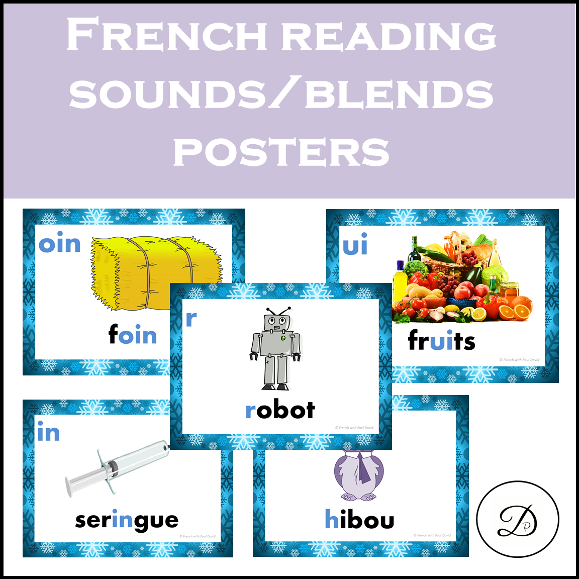 73 affiches des sons de lecture - French reading sounds/blends posters ...