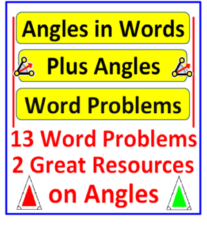 Angles Word Problems PLUS Angles in Words | Made By Teachers