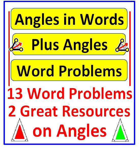 Angles Word Problems PLUS Angles in Words | Made By Teachers