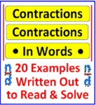 Contractions in Words (20 Examples Written Out) | Made By Teachers