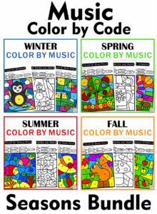 Color by Rhythm Summer Themed Pages | Music Color by Code | | Made By ...