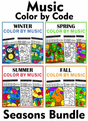 Color by Rhythm Summer Themed Pages | Music Color by Code | | Made By ...