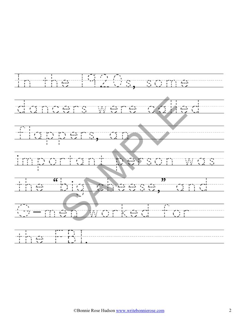 History by the Decade-1920s: Coloring Book with Print Copywork | Made ...