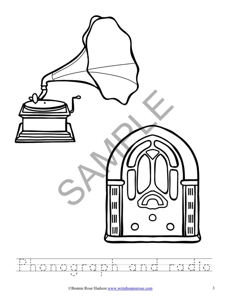 History by the Decade-1920s: Coloring Book with Print Copywork | Made ...