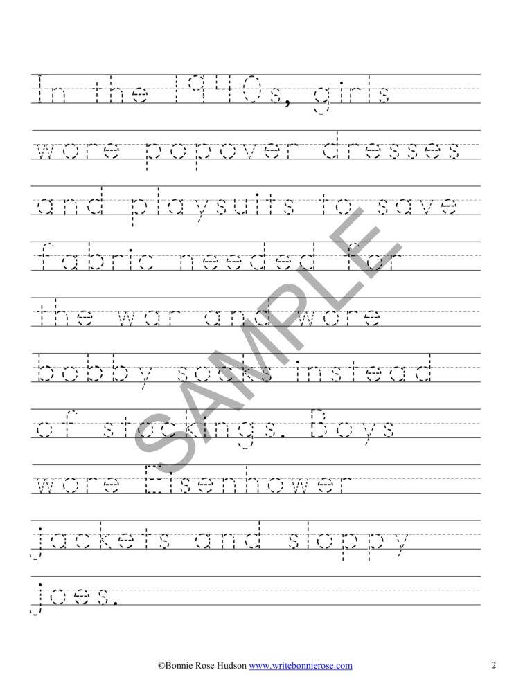 History by the Decade-1940s: Coloring Book with Print Copywork | Made ...