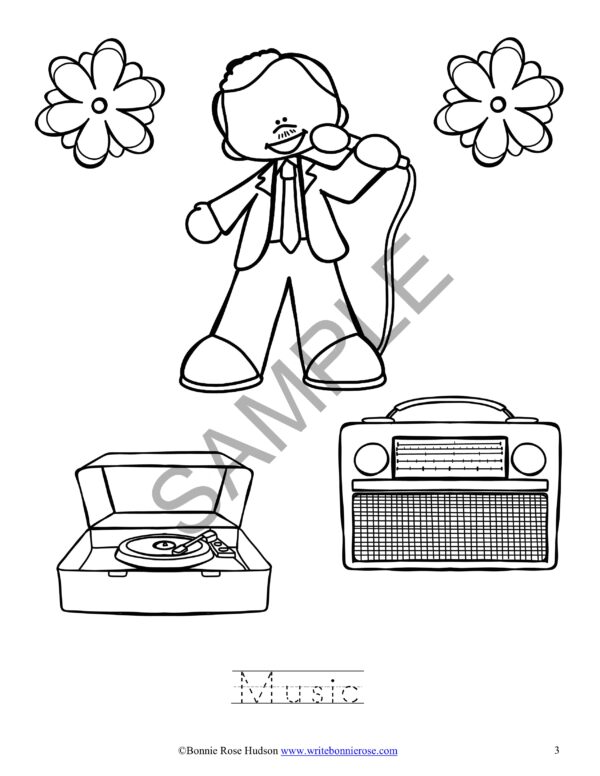 History by the Decade-1970s: Coloring Book with Print Copywork | Made ...