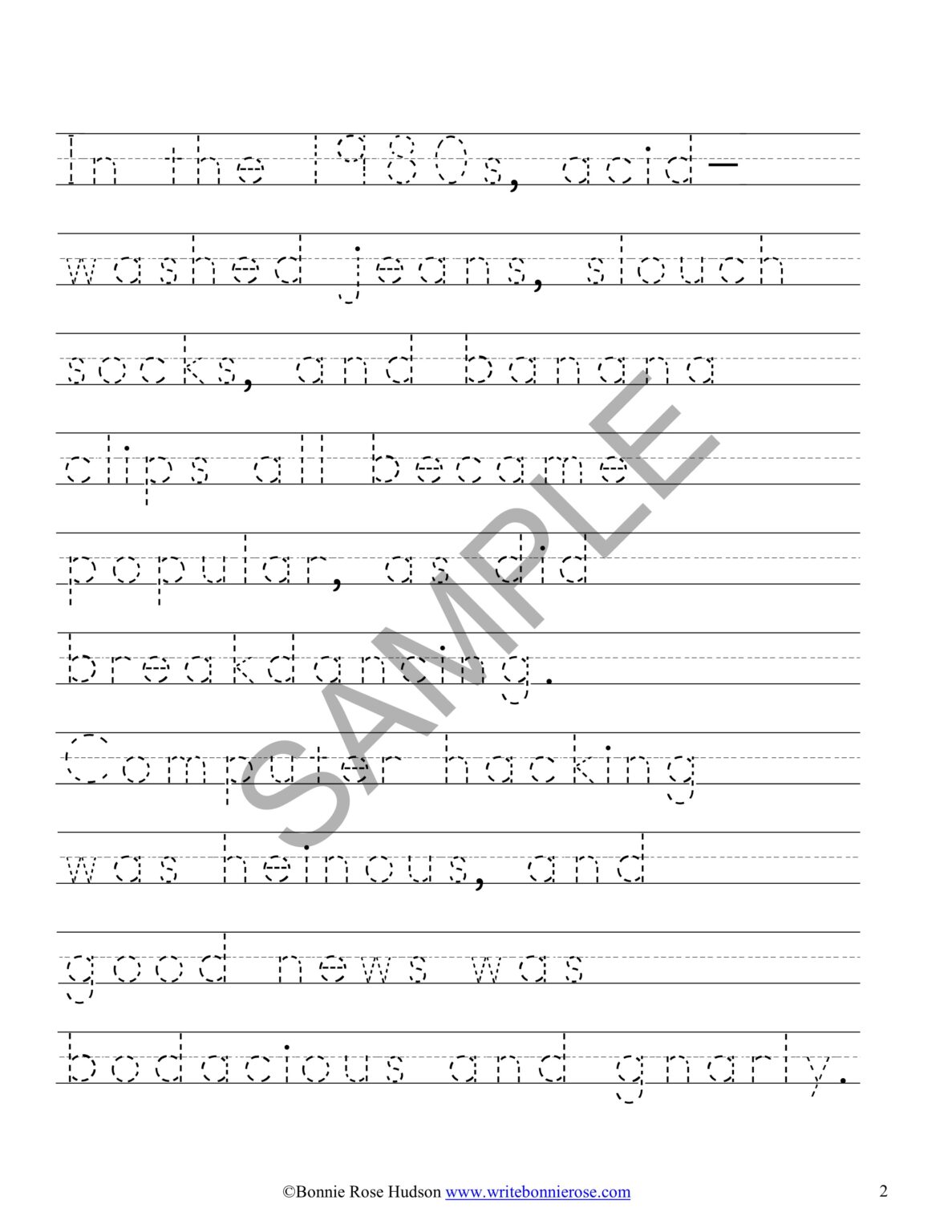 History by the Decade-1980s: Coloring Book with Print Copywork | Made ...