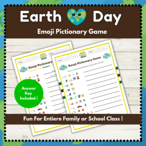 Earth Day Emoji Pictionary Game | Fun Environmental Activity for Adults ...