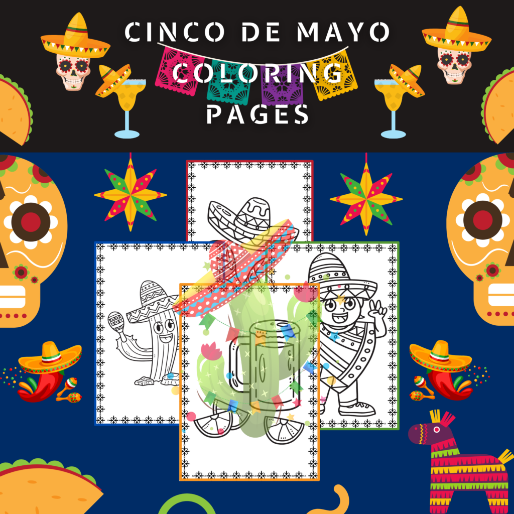 Cinco de Mayo coloring pages | Made By Teachers