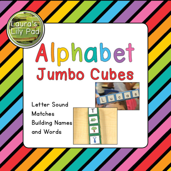 Jumbo Cubes Alphabet Words and Letter Sounds Center - Made By Teachers