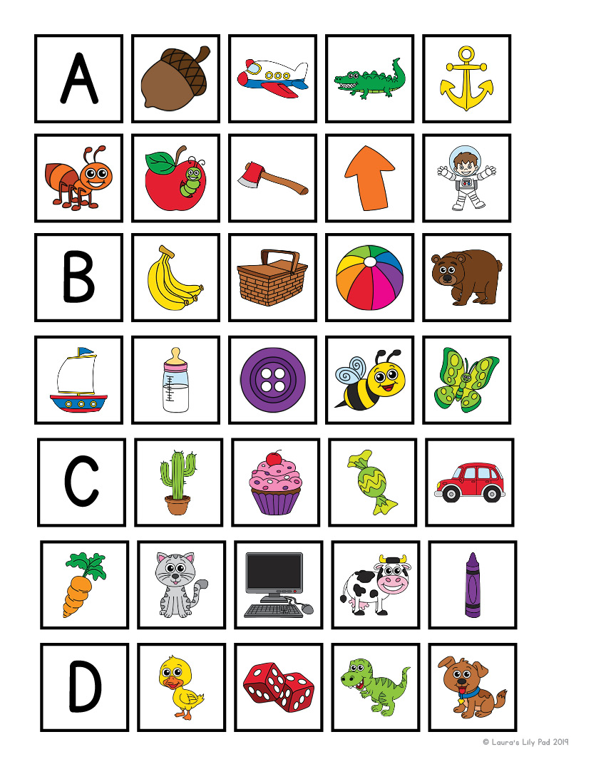 Jumbo Cubes Alphabet Words and Letter Sounds Center | Made By Teachers