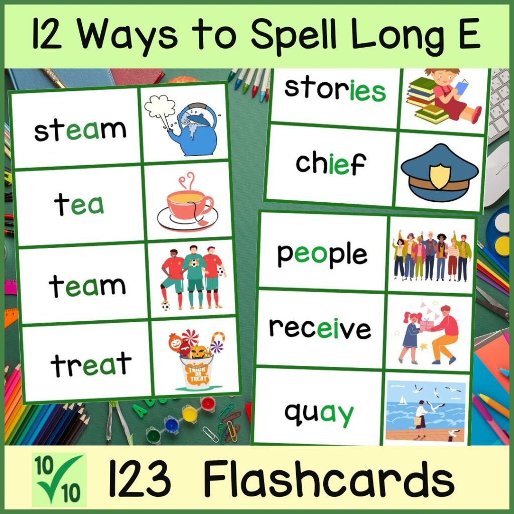 Flash Cards - Explicit Phonics - Long E Vowel Sound Word Families ...